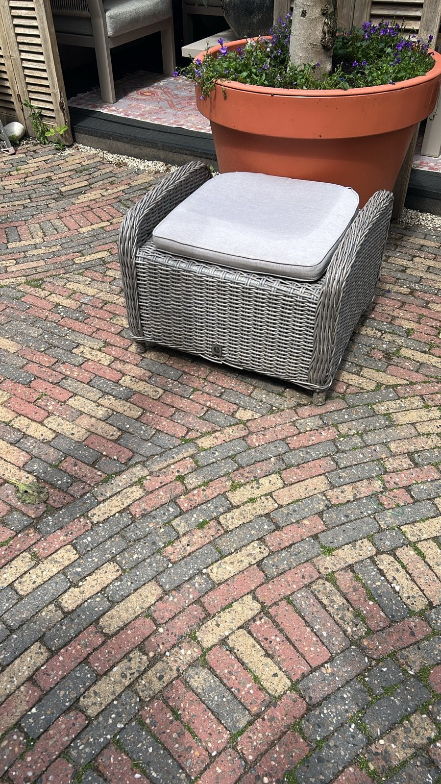 ≥ Wicker tuinset met ronde tafel en 6 stoelen — Tuinsets en Loungesets ...