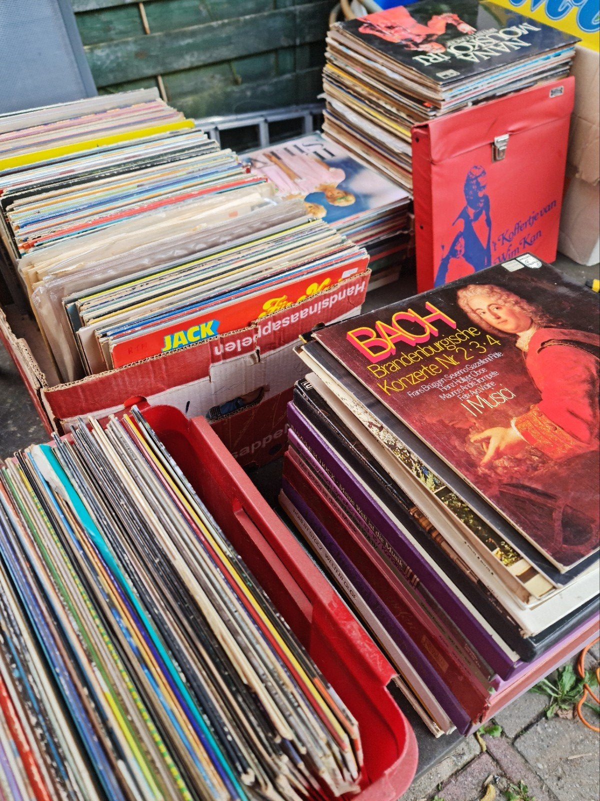 ≥ Grote collectie LP's - 16 bananendozen vol! — Vinyl | Pop — Marktplaats