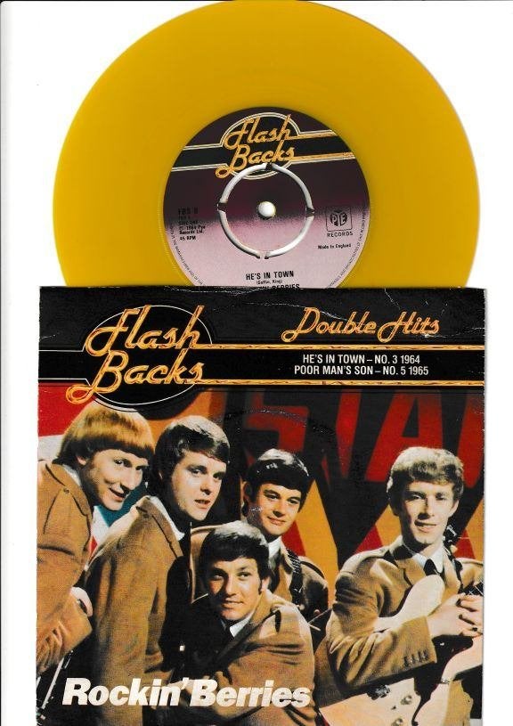 ≥ ROCKIN' BERRIES [GEEL VINYL] - HE'S IN TOWN / POOR MAN'S SON — Vinyl ...