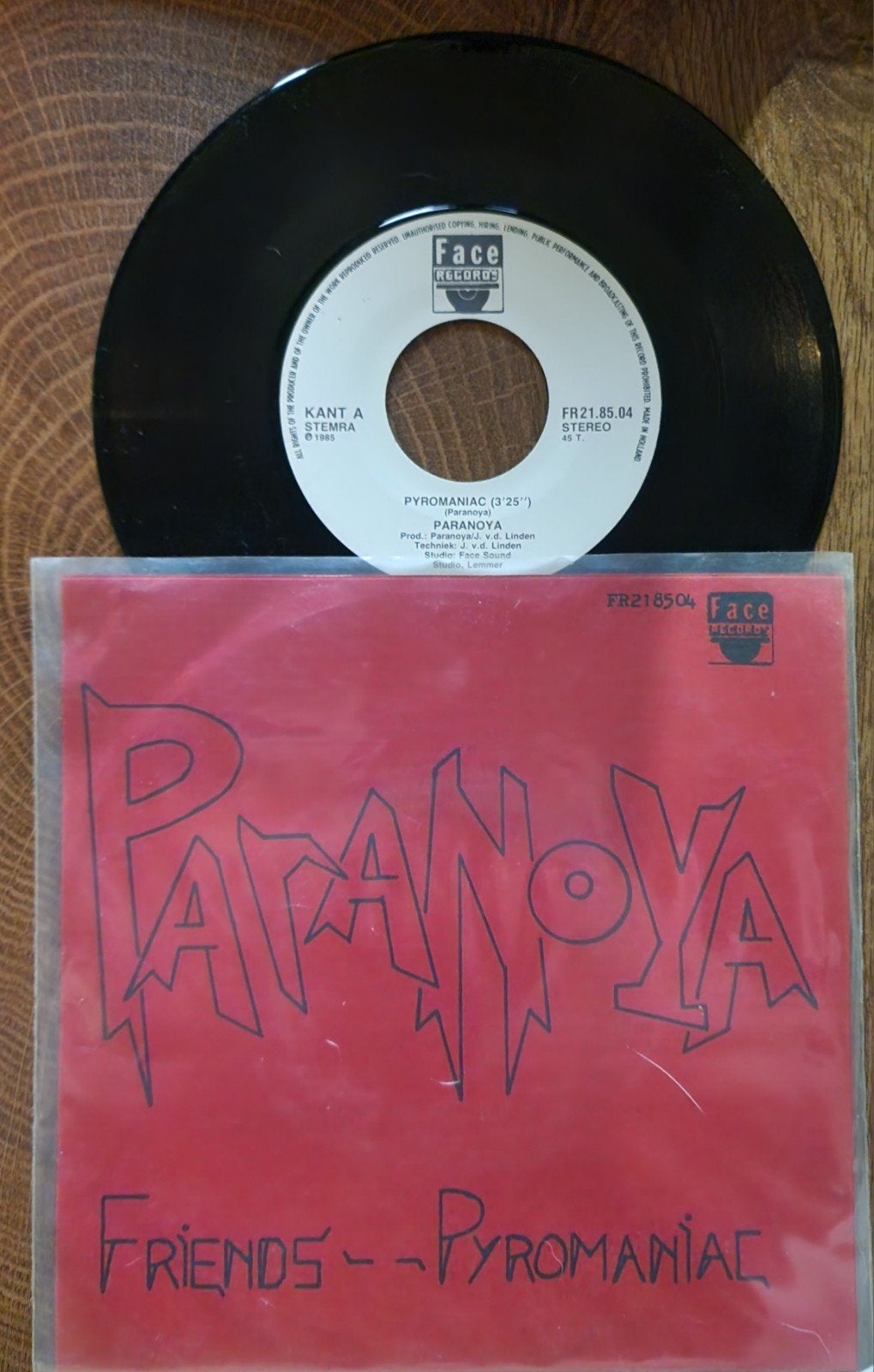 ≥ Paranoya - Pyromaniac (Single, 1985) — Vinyl Singles — Marktplaats