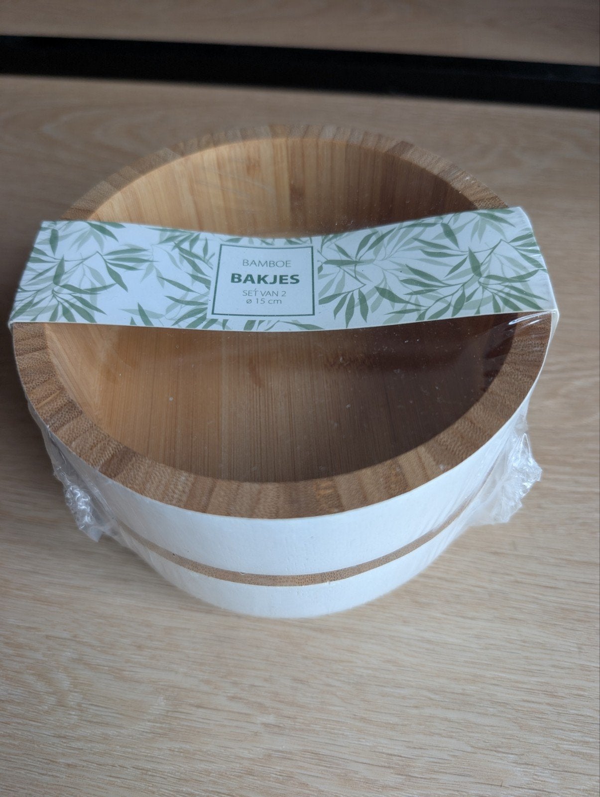 ≥ Set van 2 bamboe bakjes - Ø 15 cm , nieuw in seal — Keuken ...