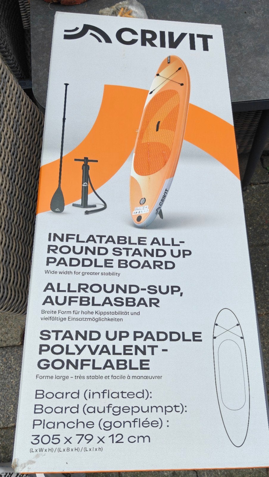 ≥ Nieuw in doos: Crivit Opblaasbaar SUP Board - Allround — Suppen ...