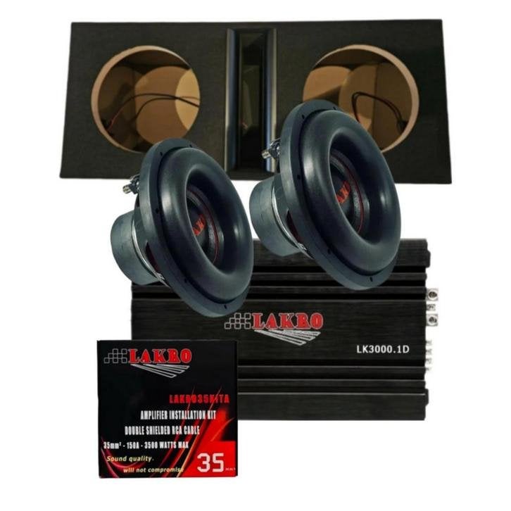 ≥ Midi Mega Power pack 4 - LAKRO - 10 inch - 600 watt RMS ...