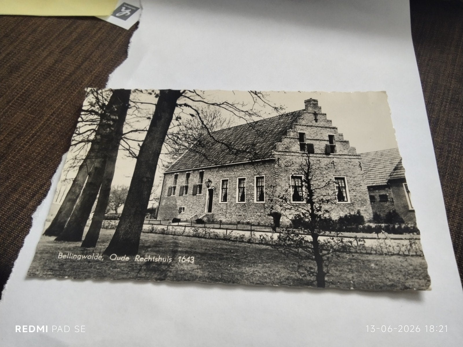 ≥ Oude Ansichtkaart Bellingwolde, Oude Rechtshuis 1643 — Ansichtkaarten ...