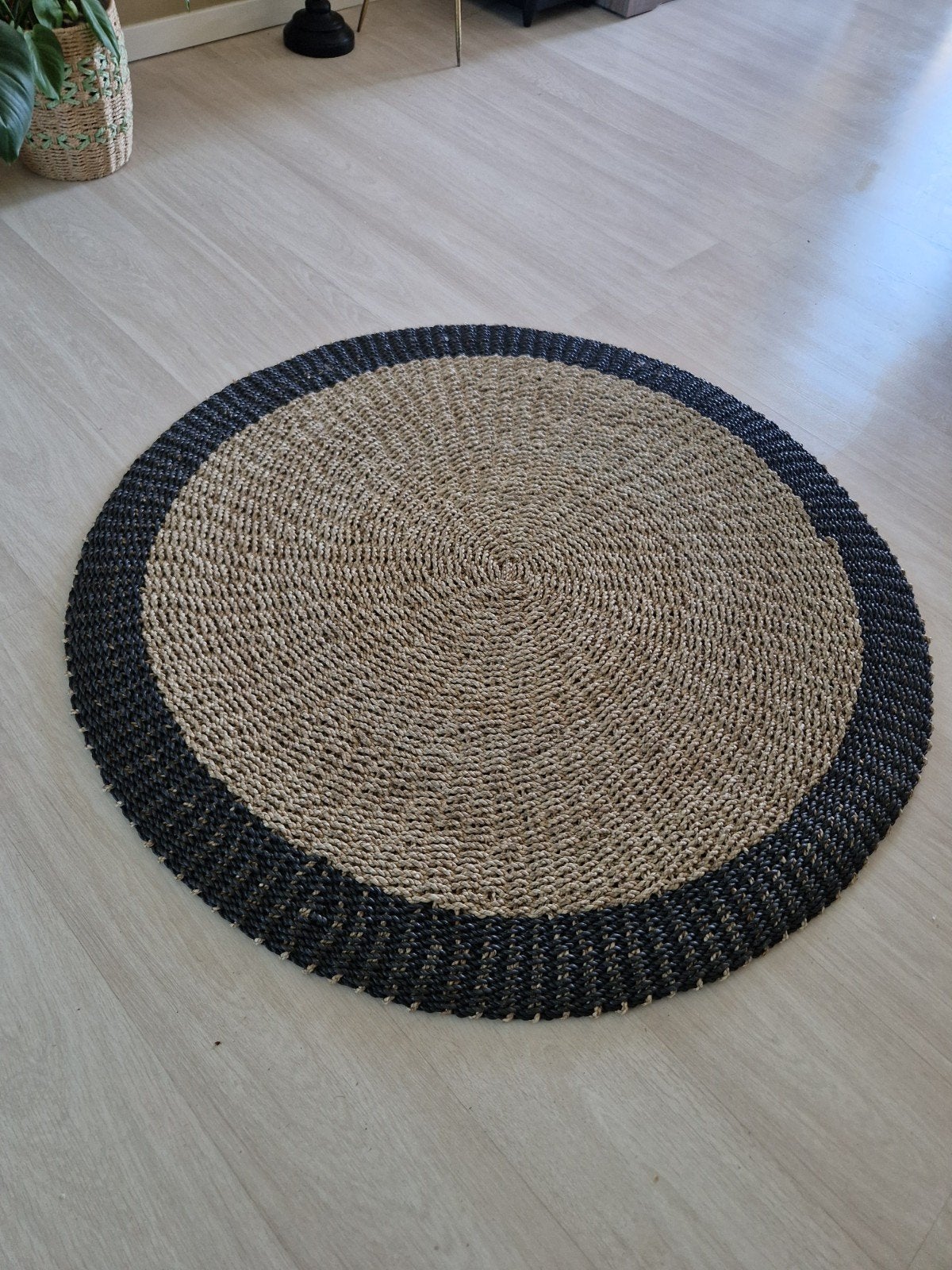 ≥ Zeegras mat rond - 1.30m doorsnede — Stoffering | Tapijten en Kleden ...