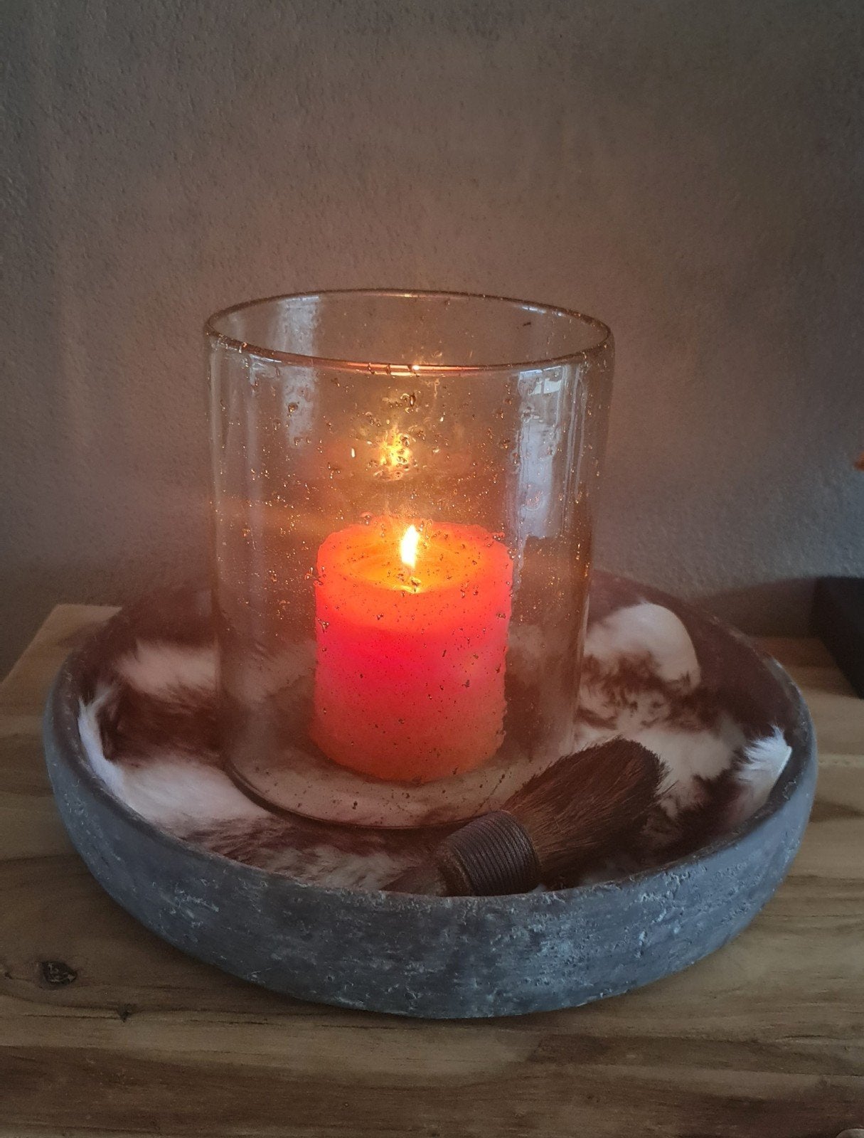 ≥ Brynxz schaal met glazen windlicht — Woonaccessoires | Kandelaars en ...