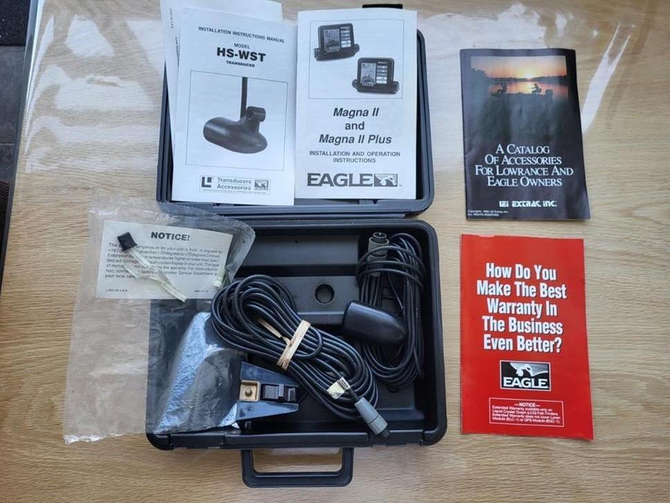 ≥ Eagle Fishfinder kabels en transducer in koffer — Hengelsport ...