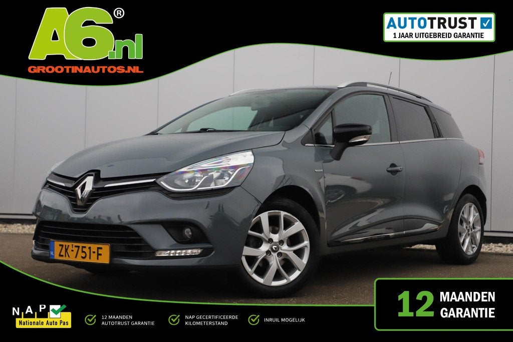 ≥ Renault Clio Estate 0.9 TCe Limited Nardo Grey 16 inch LMV K ...