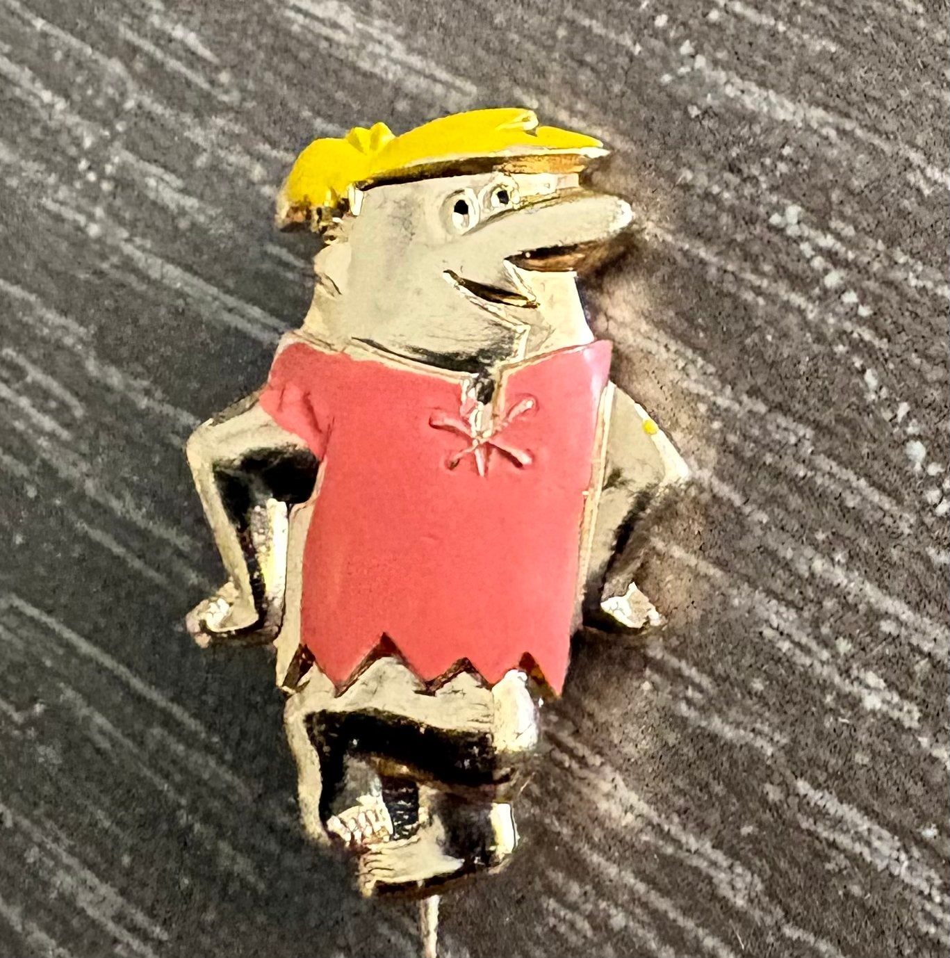 ≥ Vintage Pin: flinstone Barney in Geel en Rood — Speldjes, Pins en ...