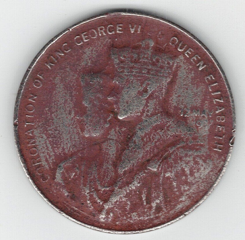 ≥ 26-1177 Engeland penning kroning George VI — Penningen en Medailles ...