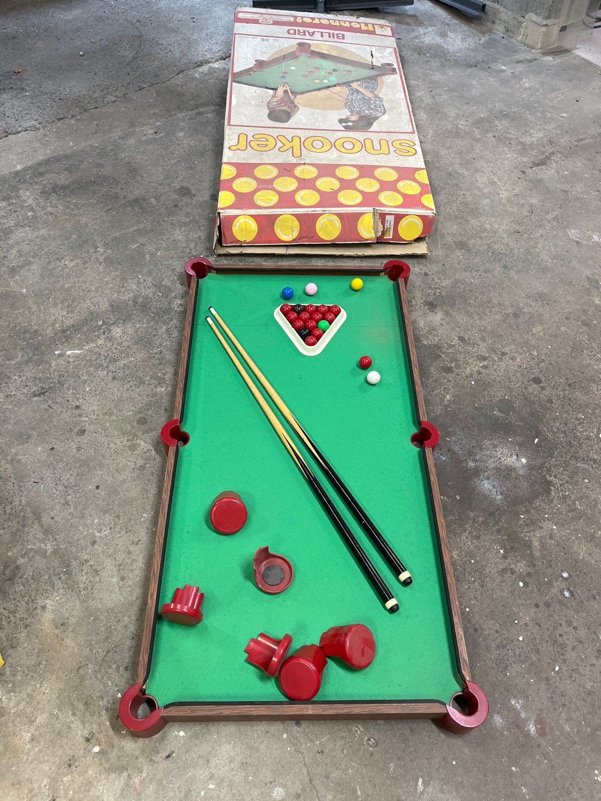 ≥ Snookertafel 122x62 cm - Compact en compleet (mist 1 bal) — Biljarten ...