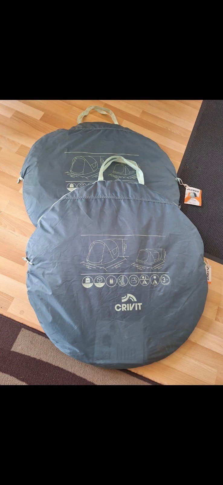 ≥ Crivit Pop-up Tent - Snel Opzetbaar voor 2-3 Personen — Tenten ...