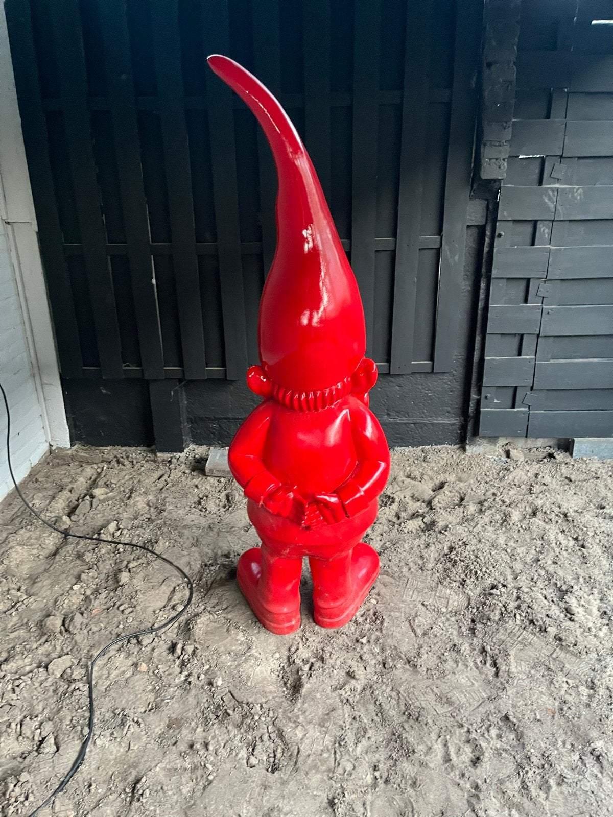 ≥ Grote rode tuinkabouter - 1,6 meter hoog — Tuinbeelden — Marktplaats