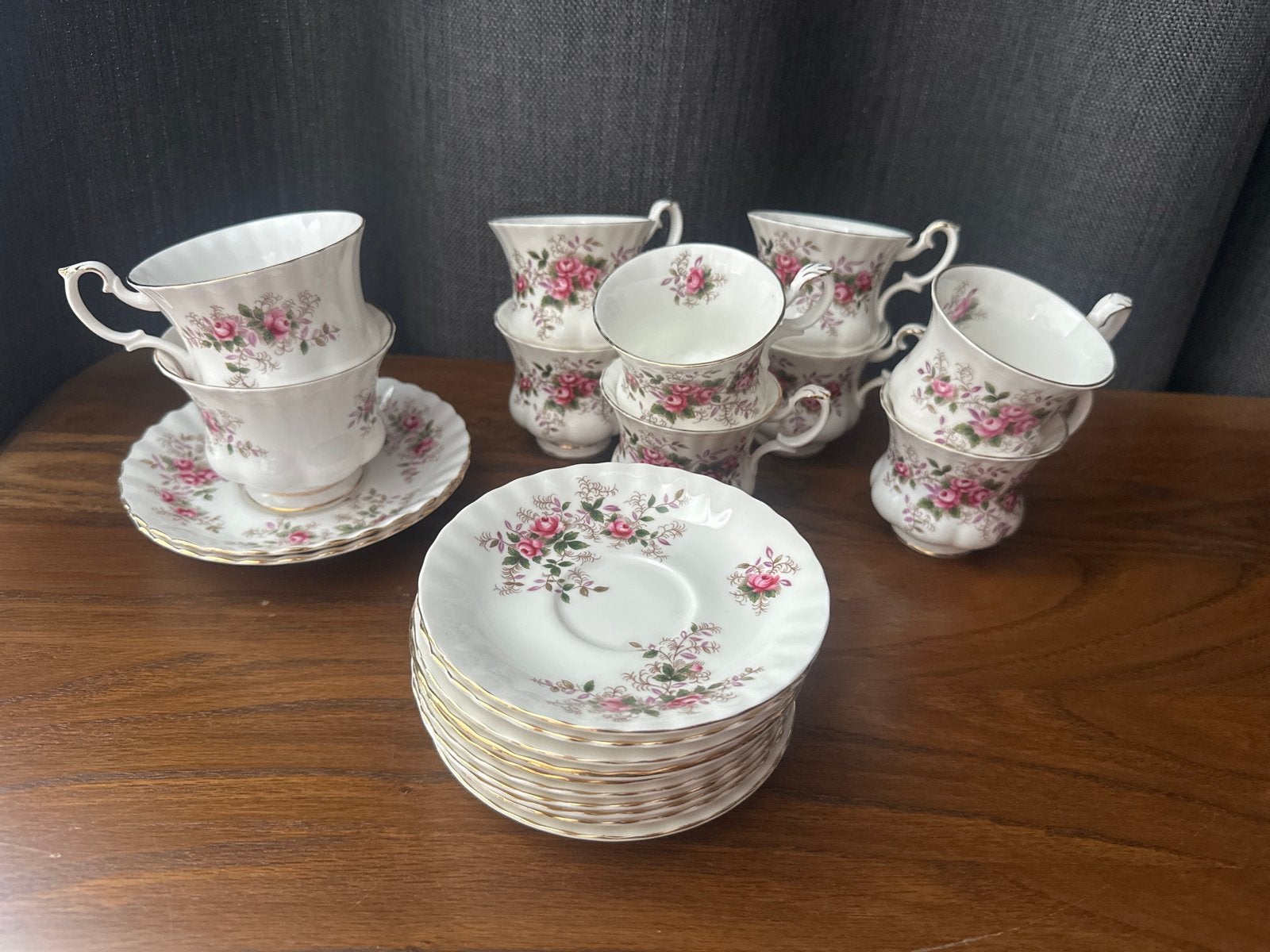 ≥ Royal Albert Lavender Rose Koffie- en Theeservies — Antiek | Servies ...