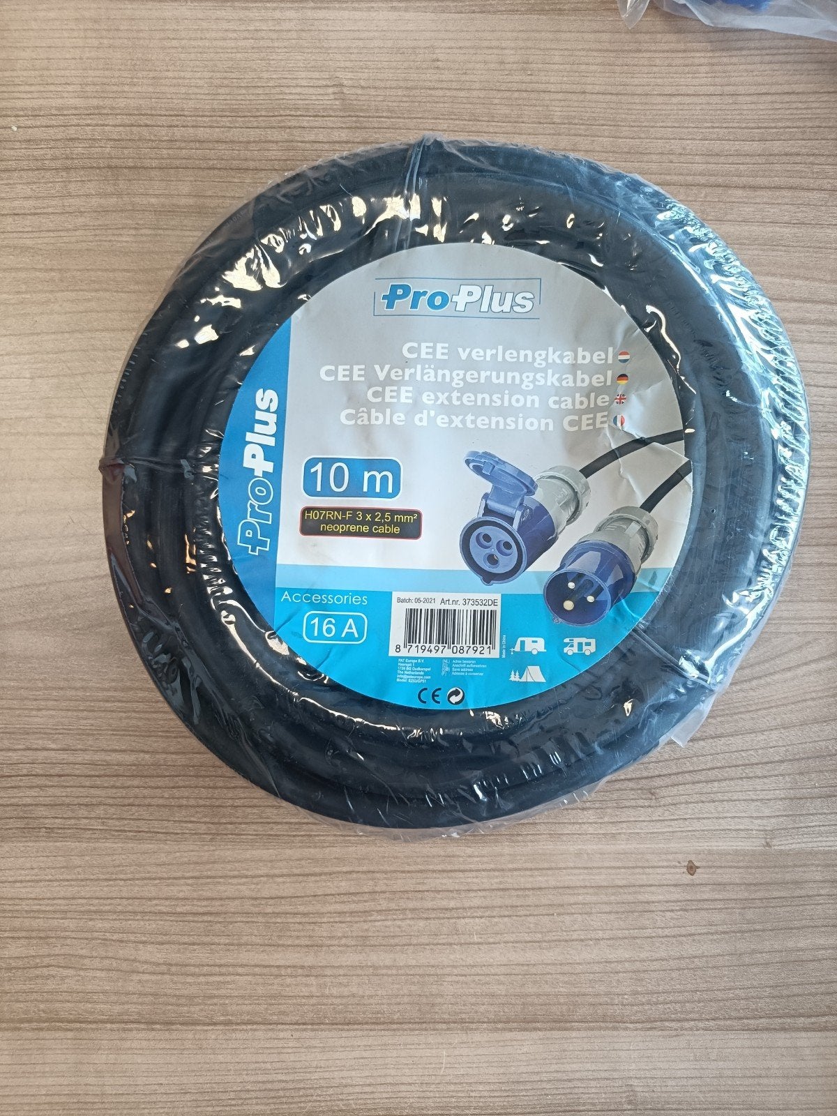 ≥ ProPlus CEE Verlengkabels en Verloopkabels 10m/1.5m — Caravan ...