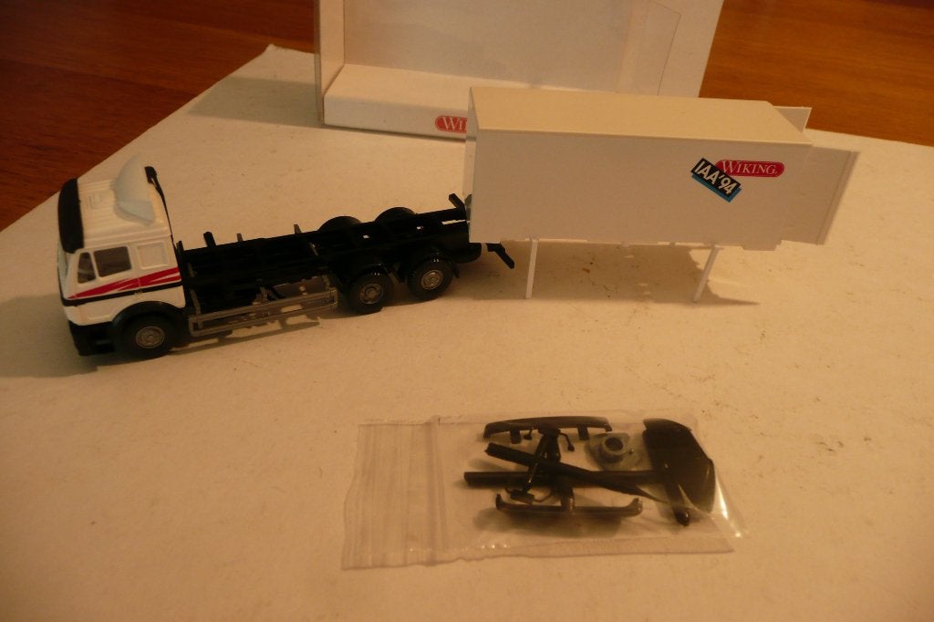 ≥ HO spoor Wiking IAA 1994 Mercedes 2538 wisselcontainer — Modelauto's ...