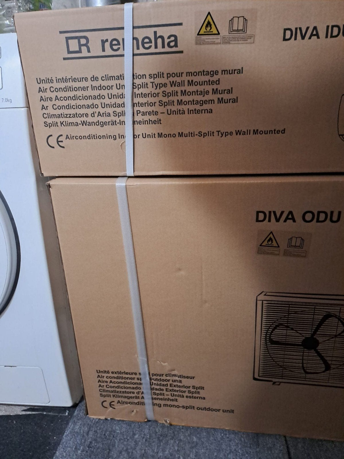 ≥ Nieuwe Remeha DIVA 3,5 kW Split Airco - Koelen & Verwarmen — Airco's ...