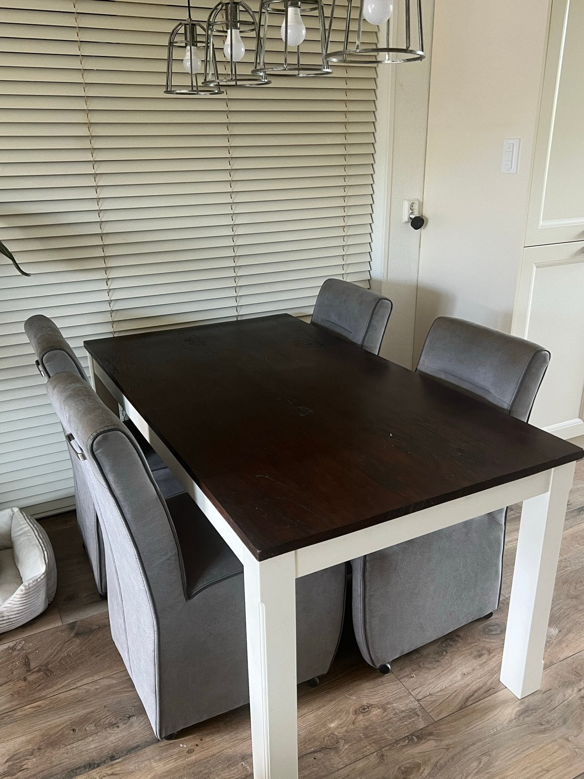 ≥ Eethoek met tafel en 4 stoelen — Tafels | Eettafels — Marktplaats