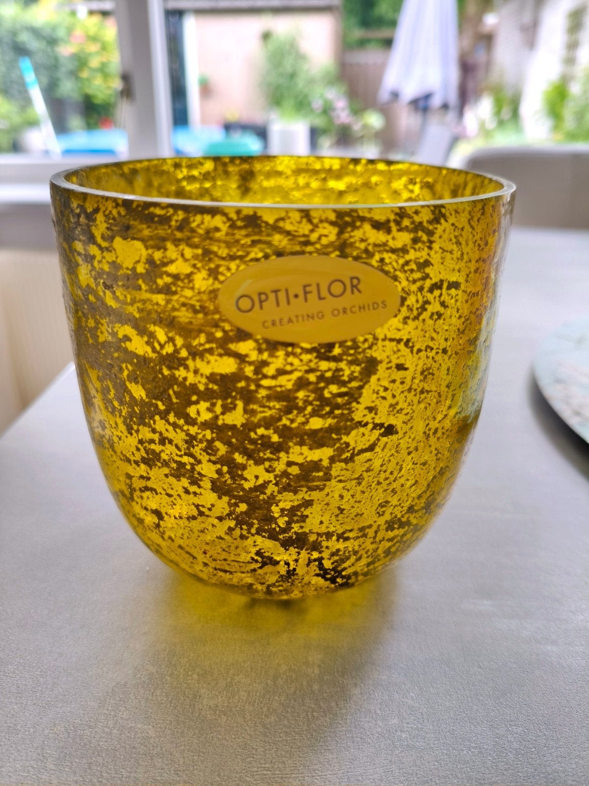 ≥ Gouden gele Opti-Flor Orchideeën Pot — Woonaccessoires | Vazen ...