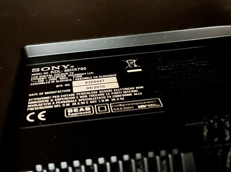 ≥ Sony Bravia 46 inch Full HD TV (KDL-46HX700) (m2407759129 ...