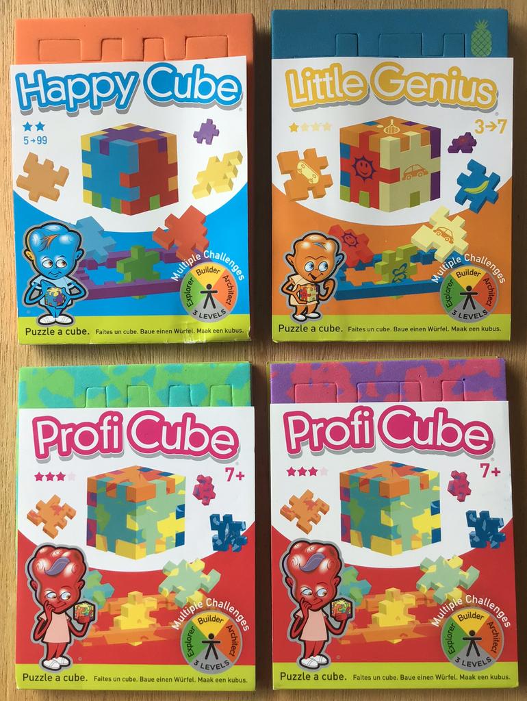 ≥ Happy Cube, Little Genius & Profi Cube (2x) puzzels - NIEUW ...