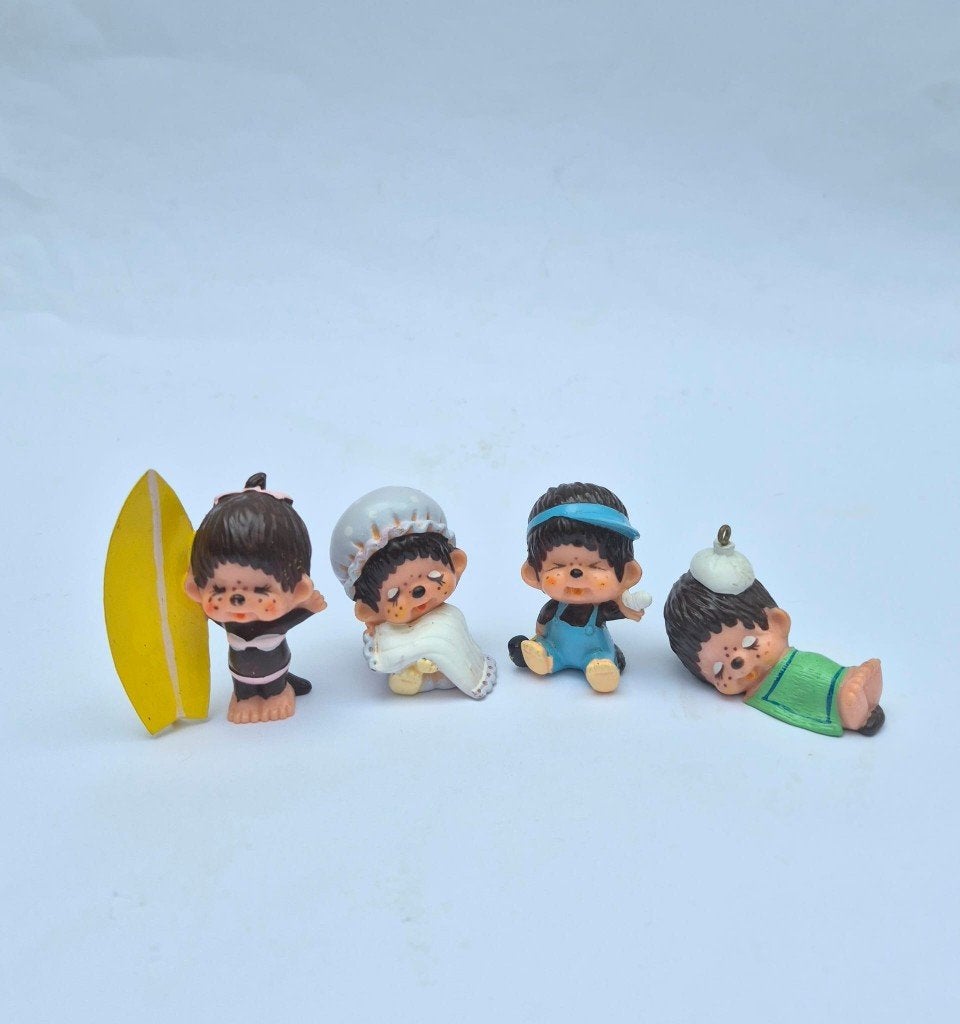 ≥ Vintage 1979 Monchhichi Sekiguchi PVC Mini Figures Hong Kong ...