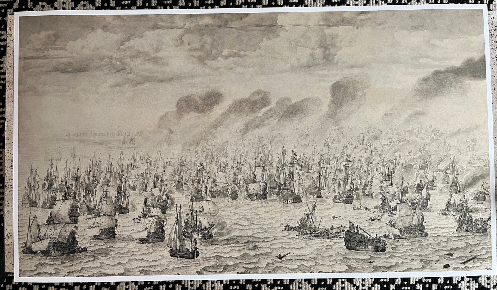 ≥ Print van De zeeslag bij Terheijde 52 x 92 cm (m2406925429) — Kunst ...