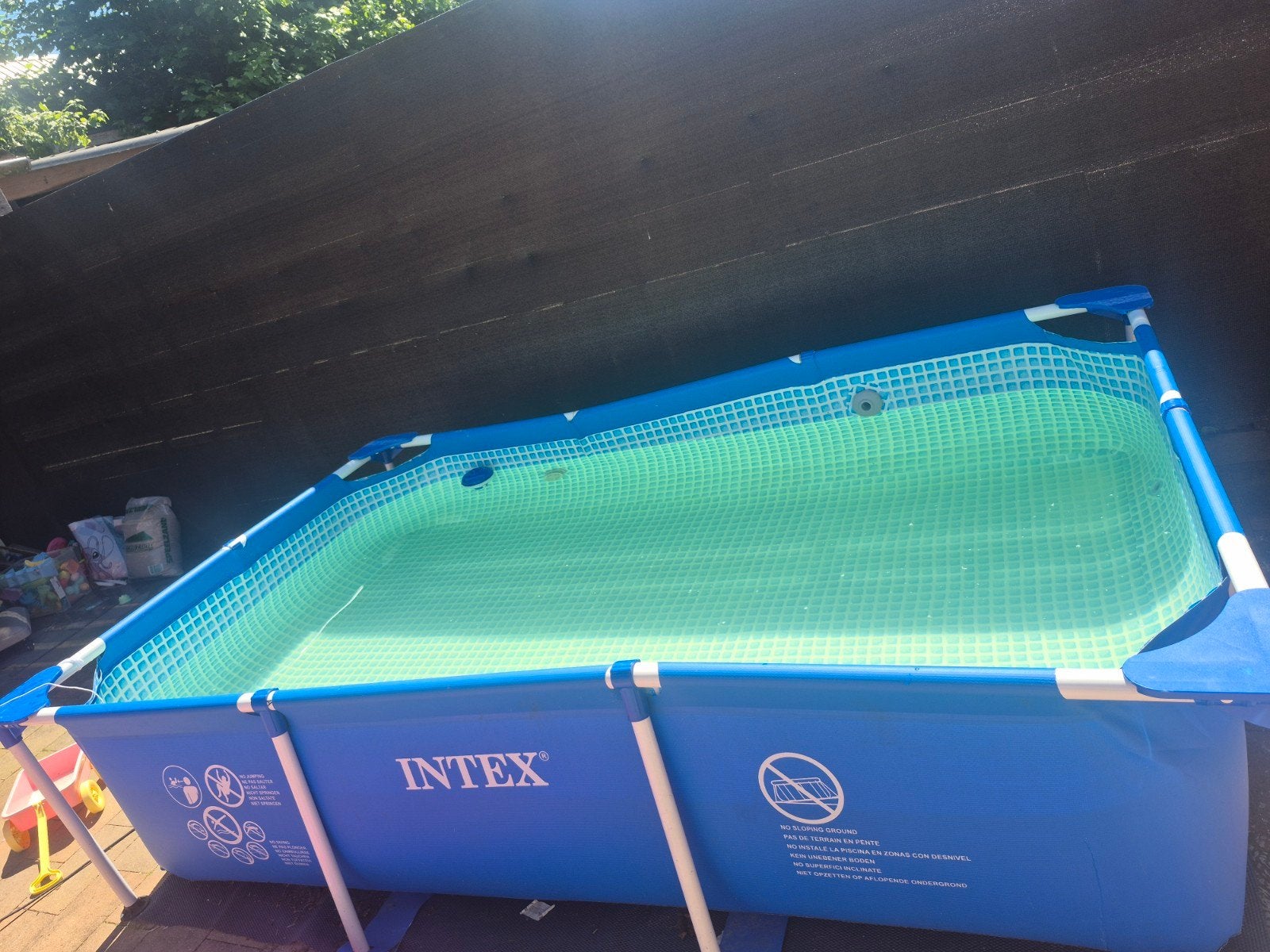 ≥ Intex Opzetzwembad met nieuwe pomp en zeil — Zwembaden — Marktplaats