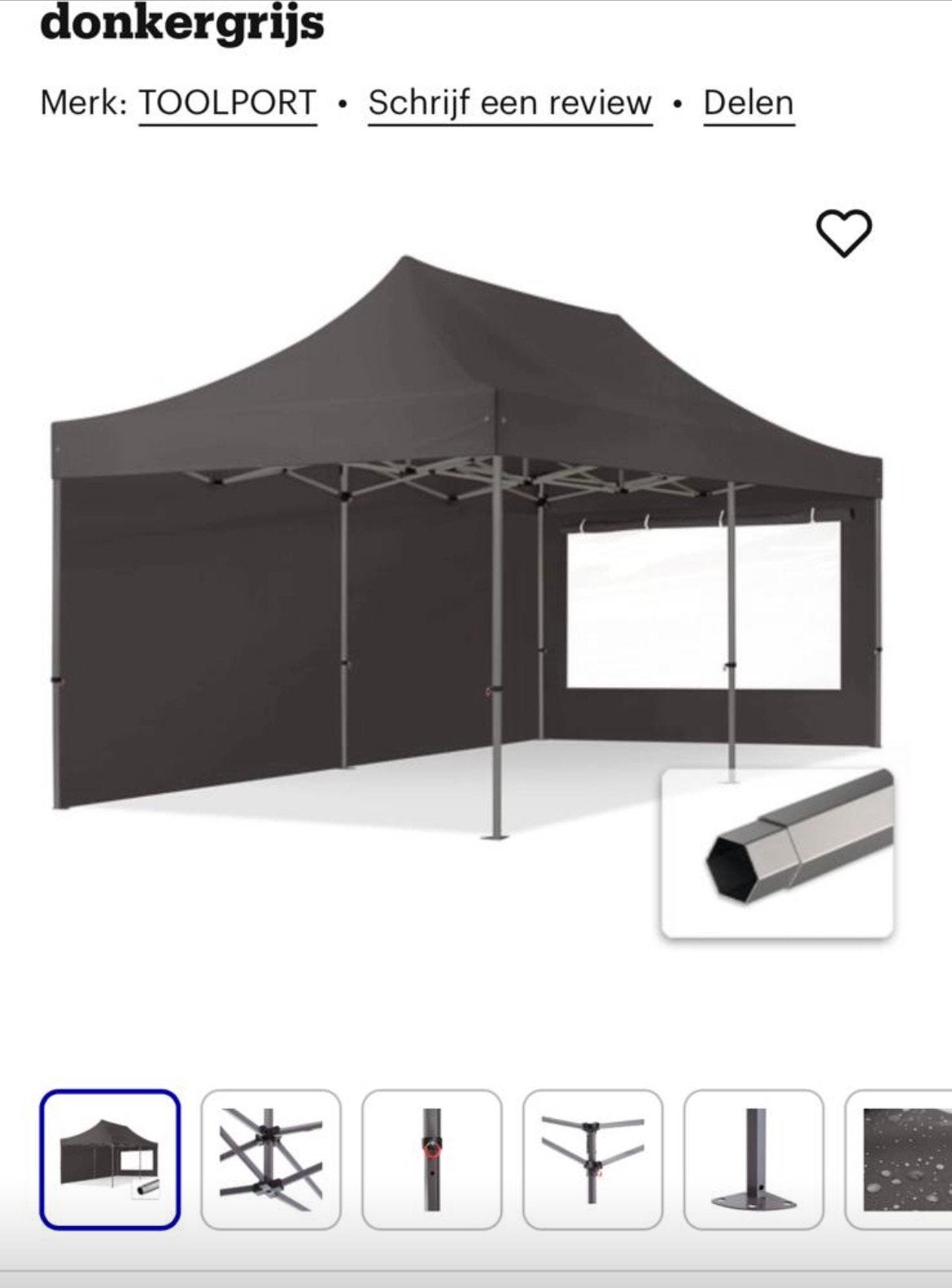 ≥ Harmonica tent met 4 zijwanden - Zo goed als nieuw! — Tenten ...