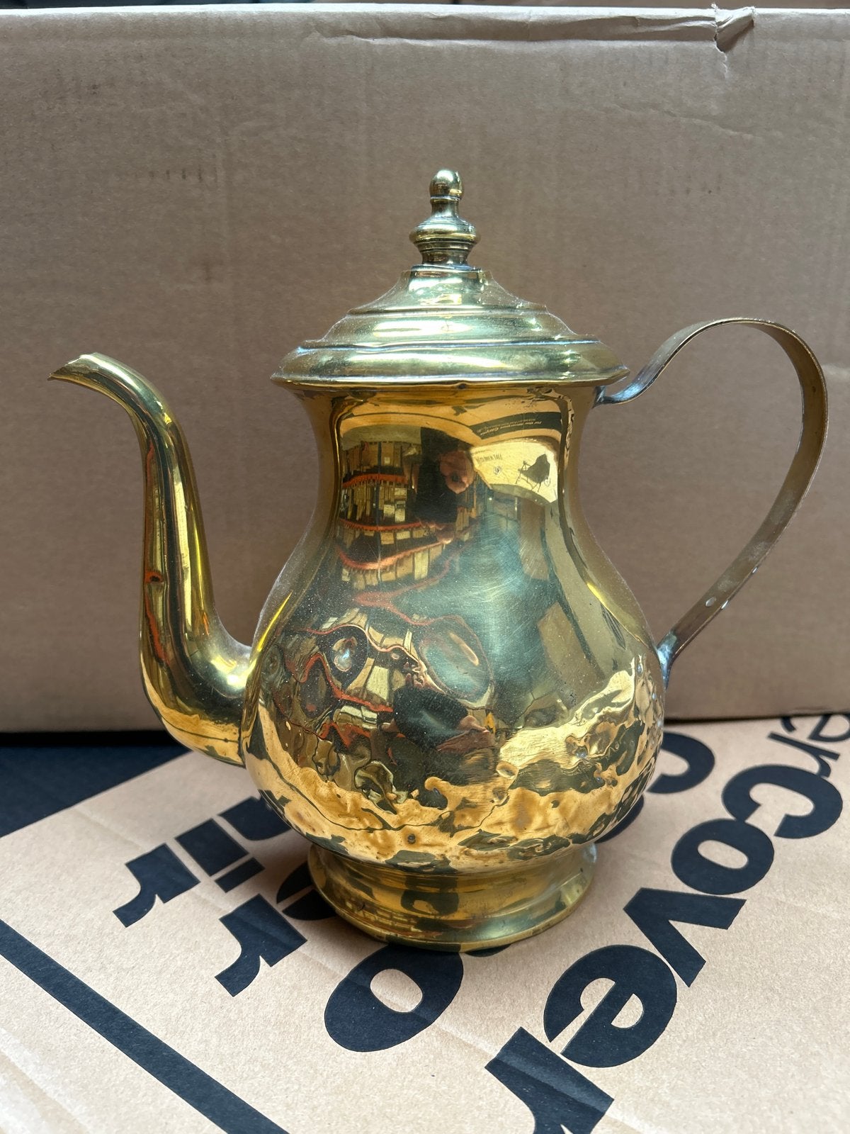 ≥ Vintage Koperen Theepot / Koffiepot — Antiek | Koper en Brons ...
