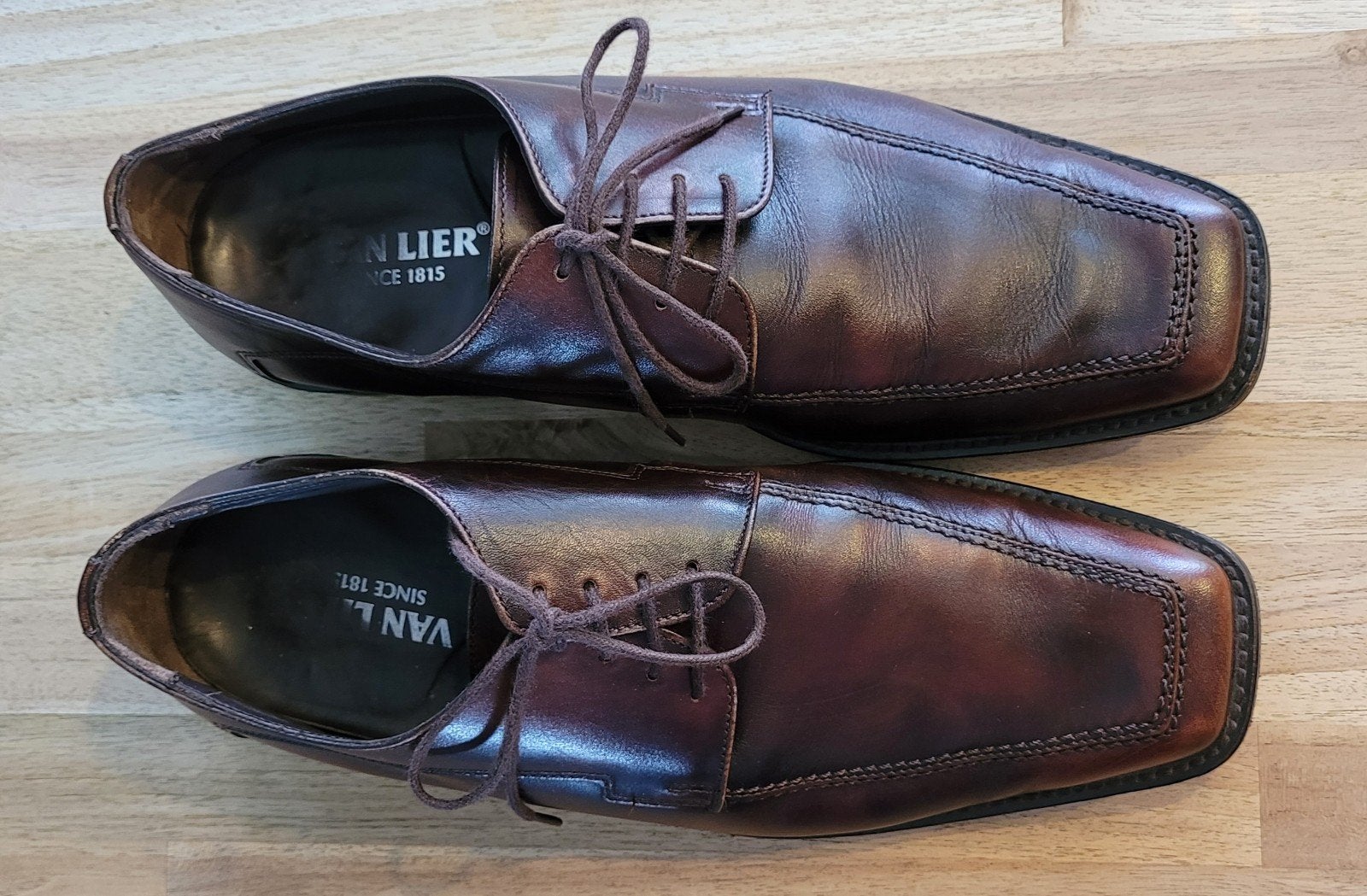 ≥ Van Lier gladleren cognac schoenen - Maat 41 — Schoenen — Marktplaats