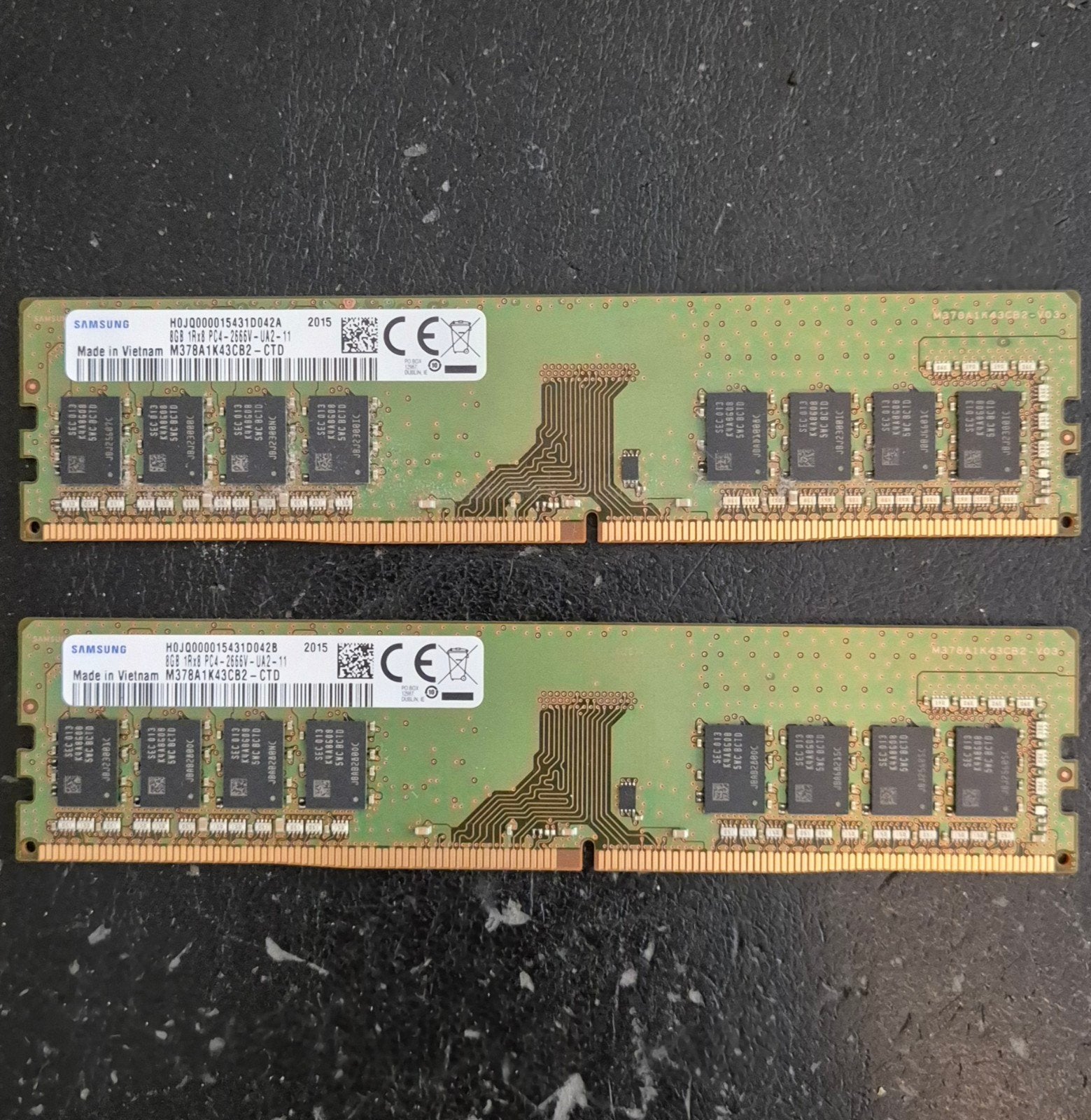 Samsung 16GB DDR4 RAM Kit (2x 8GB) 2666MHz Desktop UDIMM (m2416474188 ...