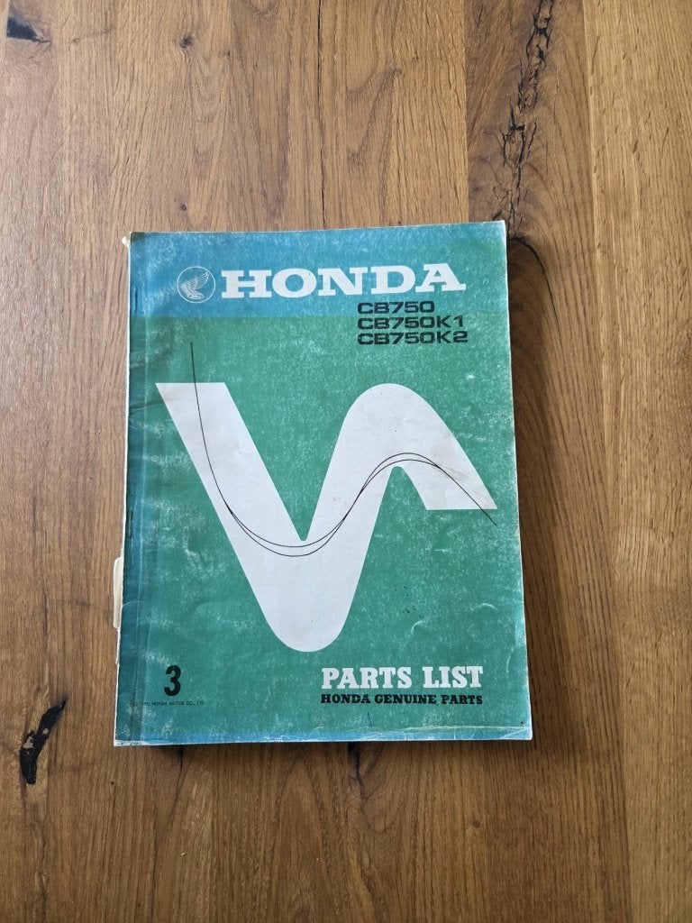 ≥ Honda CB750 (K1 en K2) parts list (m2408084143) — Handleidingen en ...