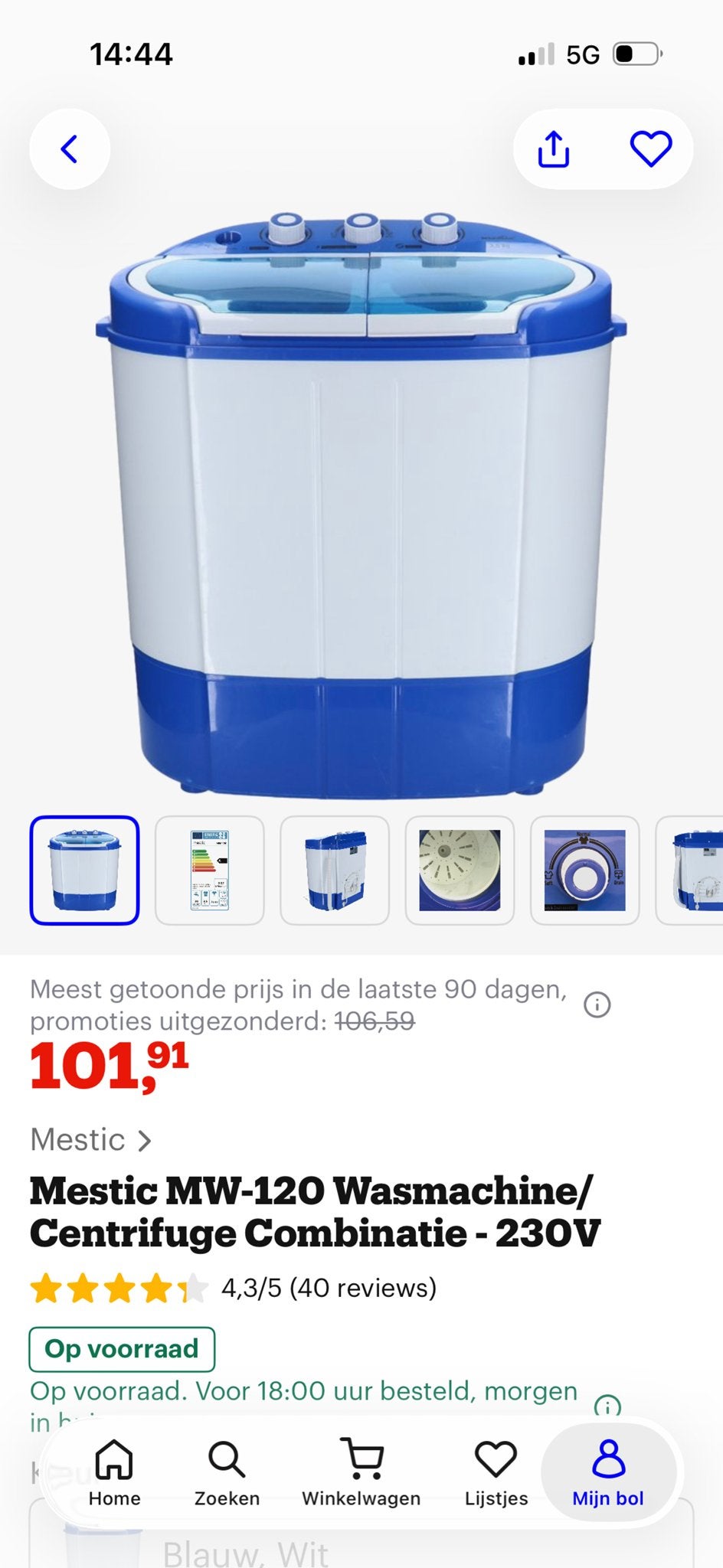 ≥ Mestic MW-120 Wasmachine/Centrifuge Combinatie - 230V — Wasmachines ...