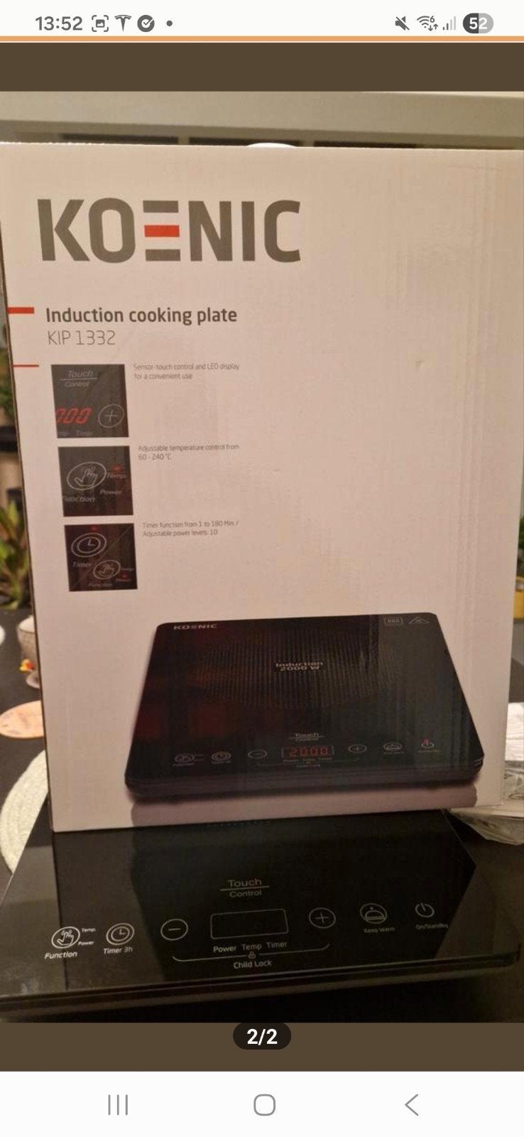 ≥ Koenic KIP 1332 Inductie Kookplaat - Nieuw in doos — Kookplaten ...