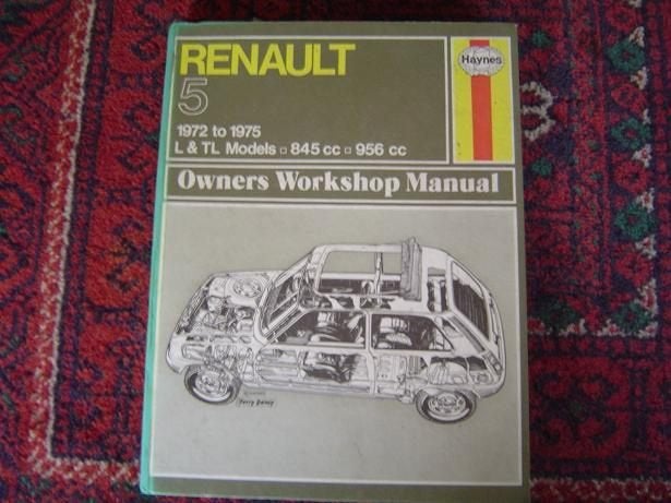 ≥ Renault 5 T TL models 1972-1975 workshop manual handboek ...