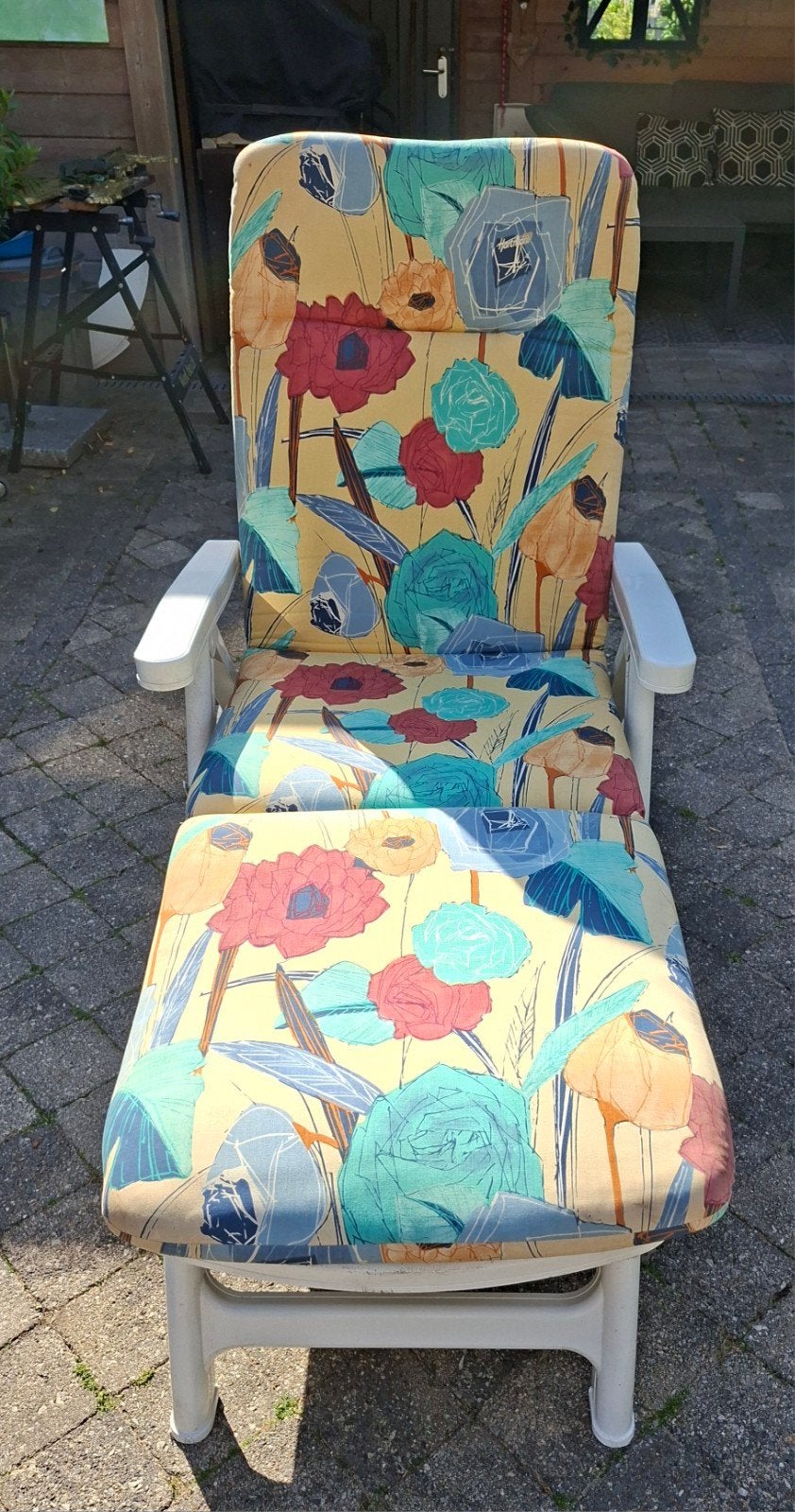 ≥ Wit ligbed/ ligstoel met Hartman kussen — Ligbedden — Marktplaats