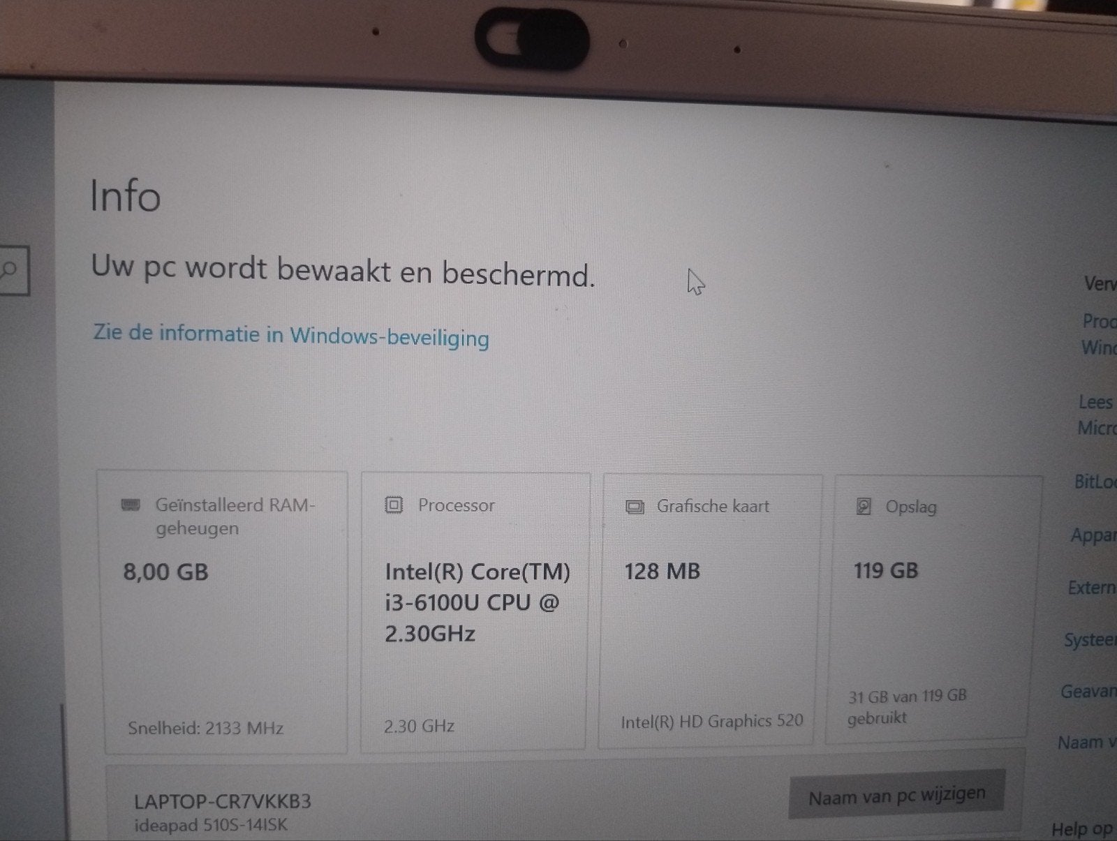 ≥ Lenovo Ideapad 310S-14ISK laptop met oplader — Windows Laptops ...