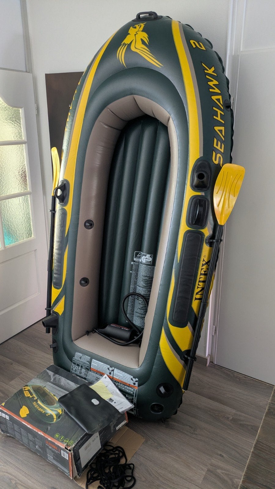 ≥ Nieuwe Intex Seahawk 2 rubberboot. — Kano's — Marktplaats