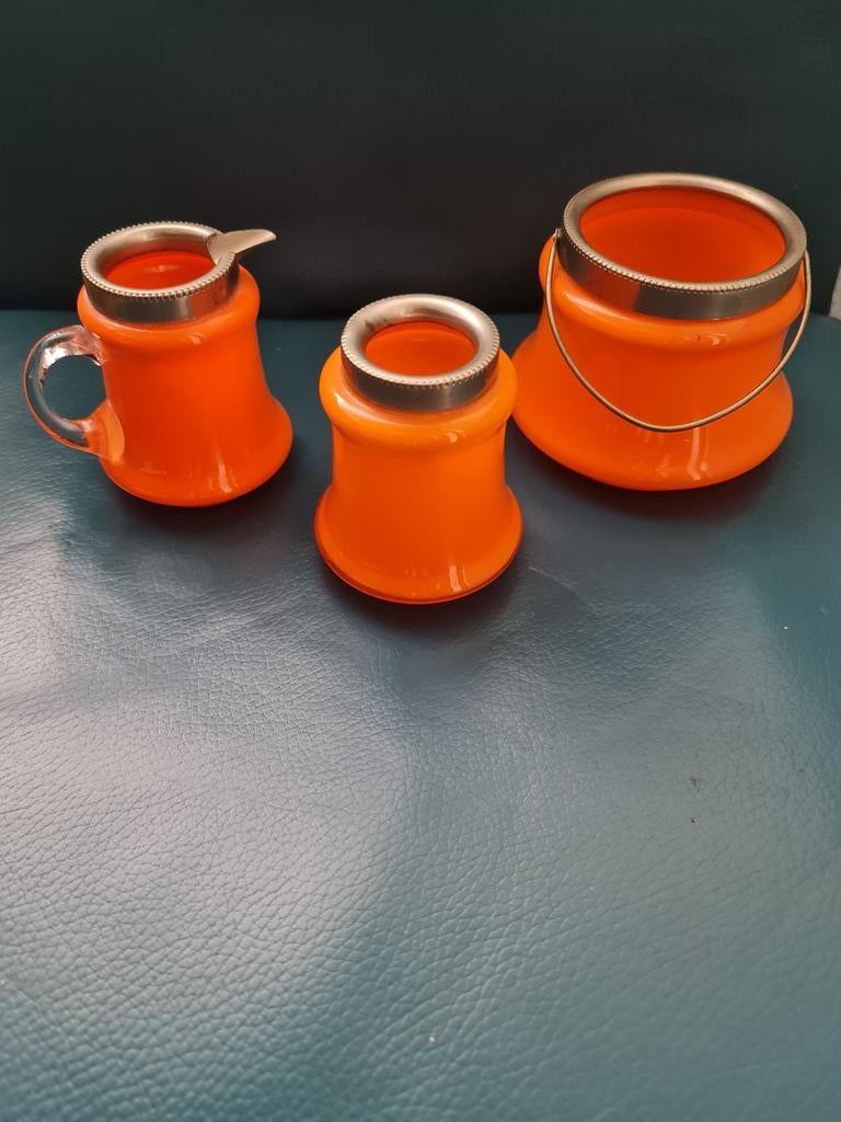 ≥ Vind suiker melk set in Antiek | Glas en Kristal op Marktplaats