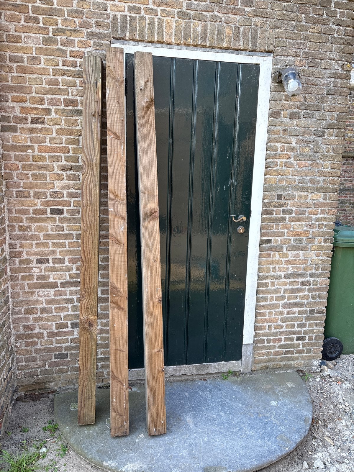 ≥ Gebruikte geïmpregneerde houten balken — Hout en Planken — Marktplaats