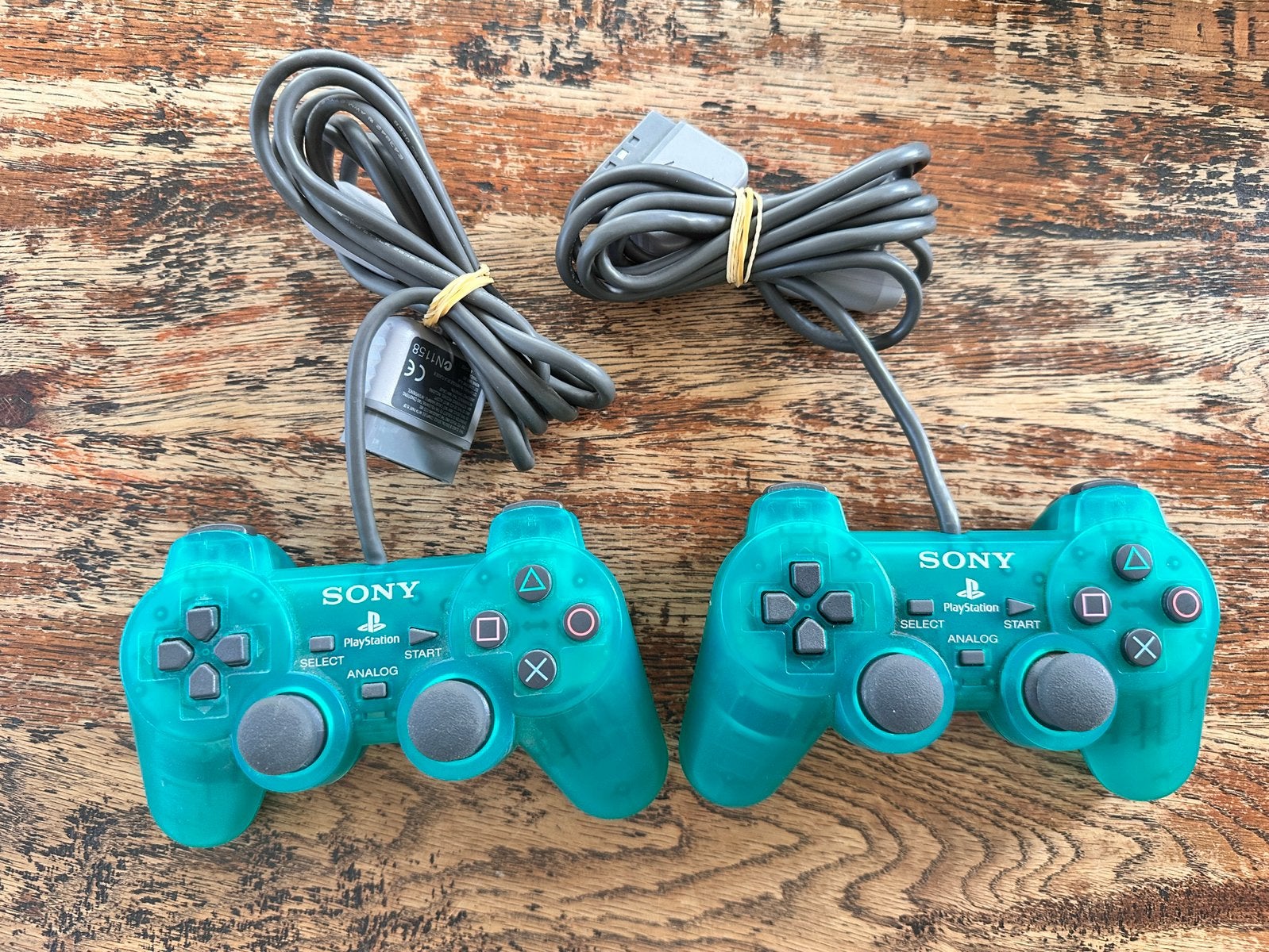 ≥ 2x Originele PS2 Controllers Emerald Green (Transparant ...