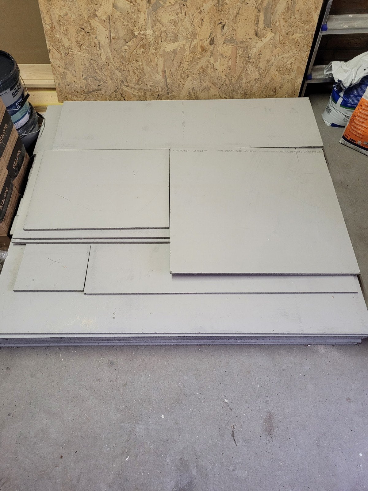 ≥ Fermacell Powerpanel H2O platen (15.60 m2) + reststukken — Platen en ...