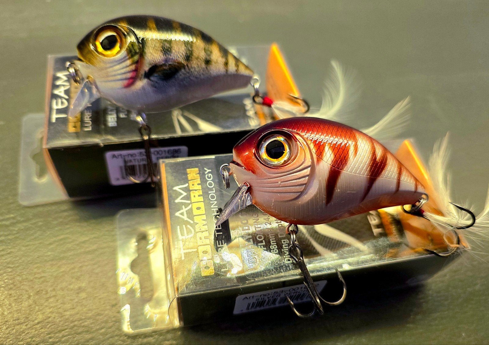 ≥ 2x oude CORMORAN BELLY DOG Belly Dog N Floating 68mm / 24gr ...