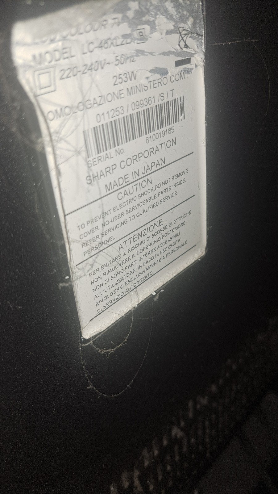 ≥ Sharp 50" Dolby Surround TV - Gebruikt met kleine defecten ...