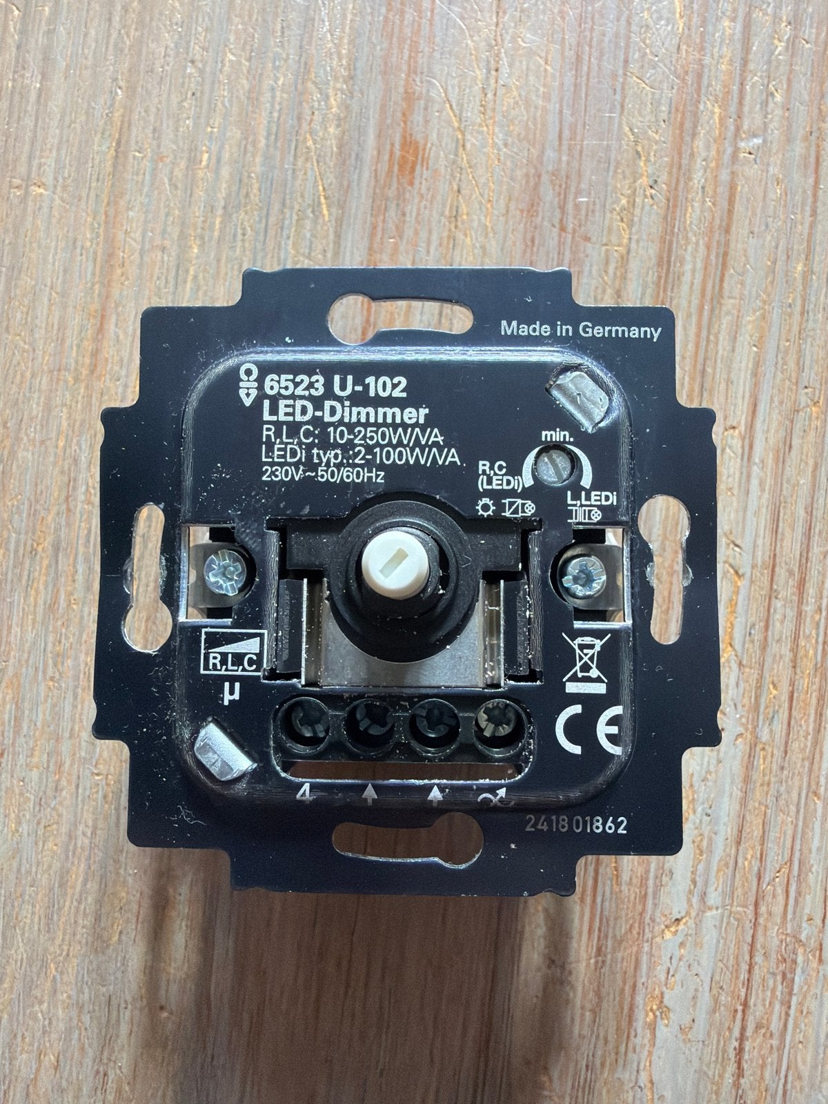 ≥ Busch-Jaeger 6523 U-102 LED-Dimmer (10-250W/VA) (m2404421258 ...