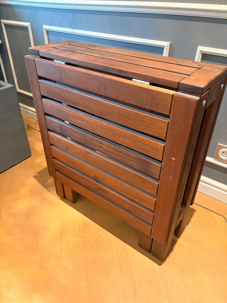 ≥ Opvouwbare houten tuintafel – goede staat (m2406379587) — Tafels ...