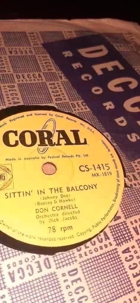 ≥ Don Cornell - Sittin' in the Balcony (78 toeren vinyl) — Vinyl | Pop ...