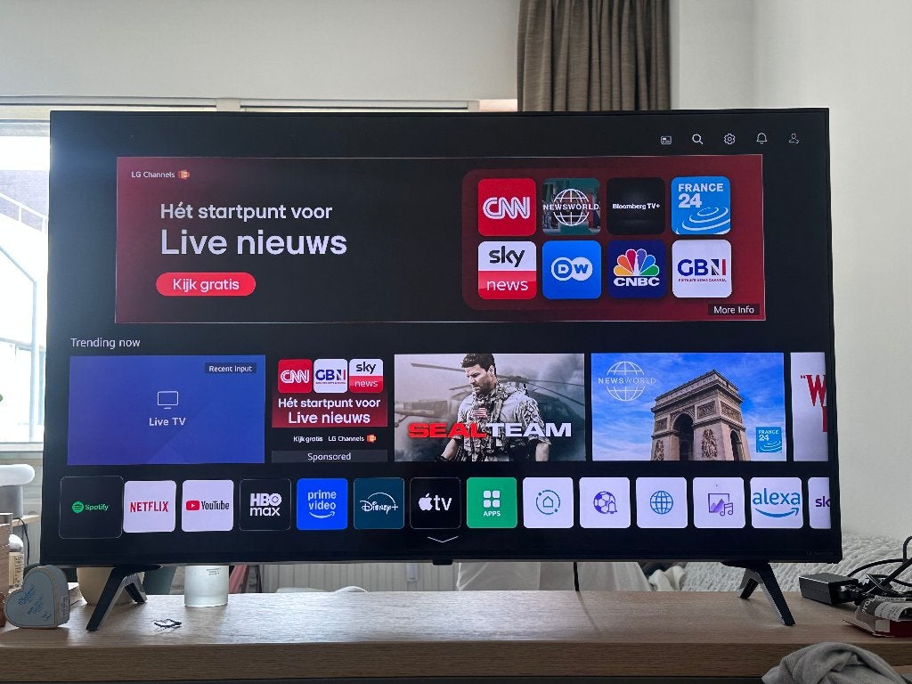 ≥ LG Smart LED TV - 109 cm /43 inch - 43NANO756PR — Televisies ...