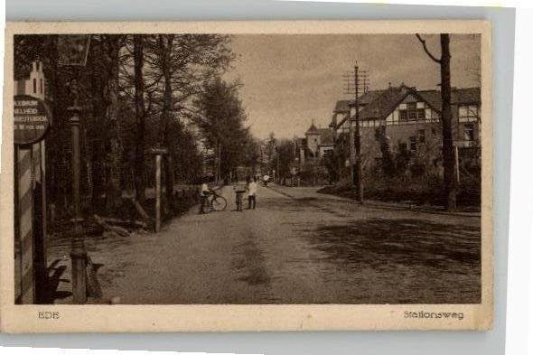 ≥ Ede Stationsweg st 1924 — Ansichtkaarten | Nederland — Marktplaats